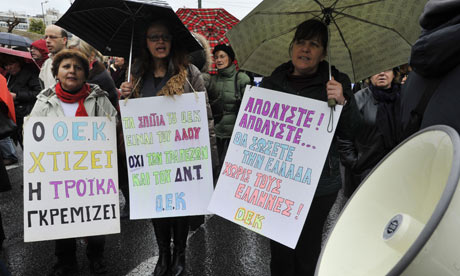 Eurozone crisis live: More protest in Greece over rescue deal ...