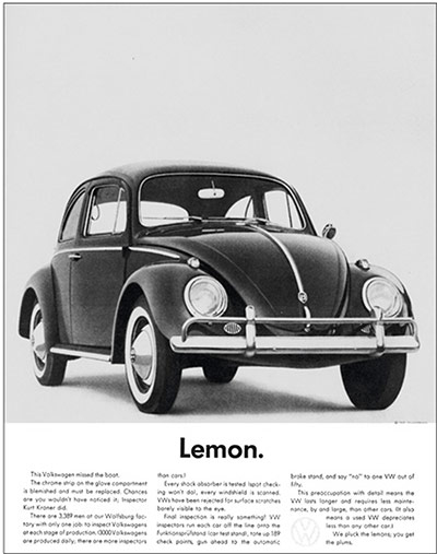 VW advert from the 50s. | Vintage volkswagen, Car ads, Car advertising